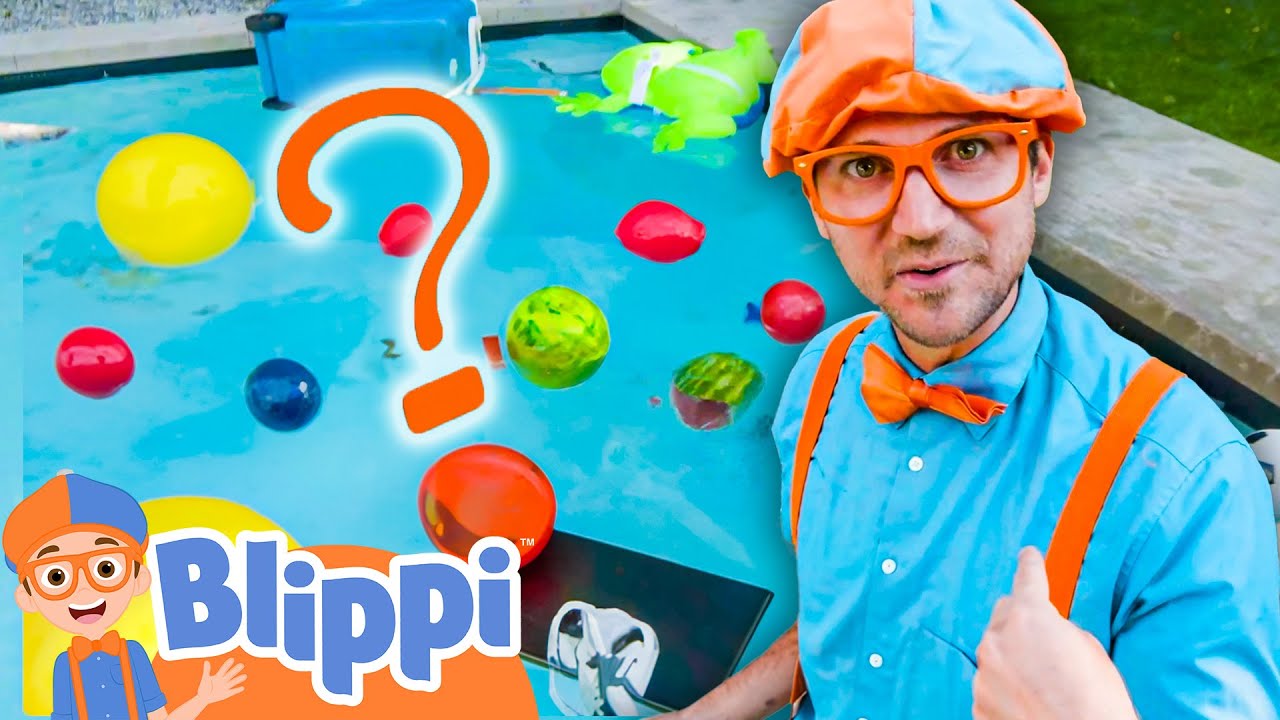 Blippi Plays SINK or FlOAT In The POOL! | Blippi and Meekah Best Friend ...