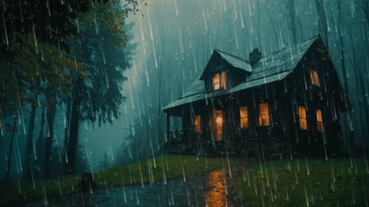 Deep Sleep with Rain and Thunder Sounds | Relaxing Night Rain Ambience ...