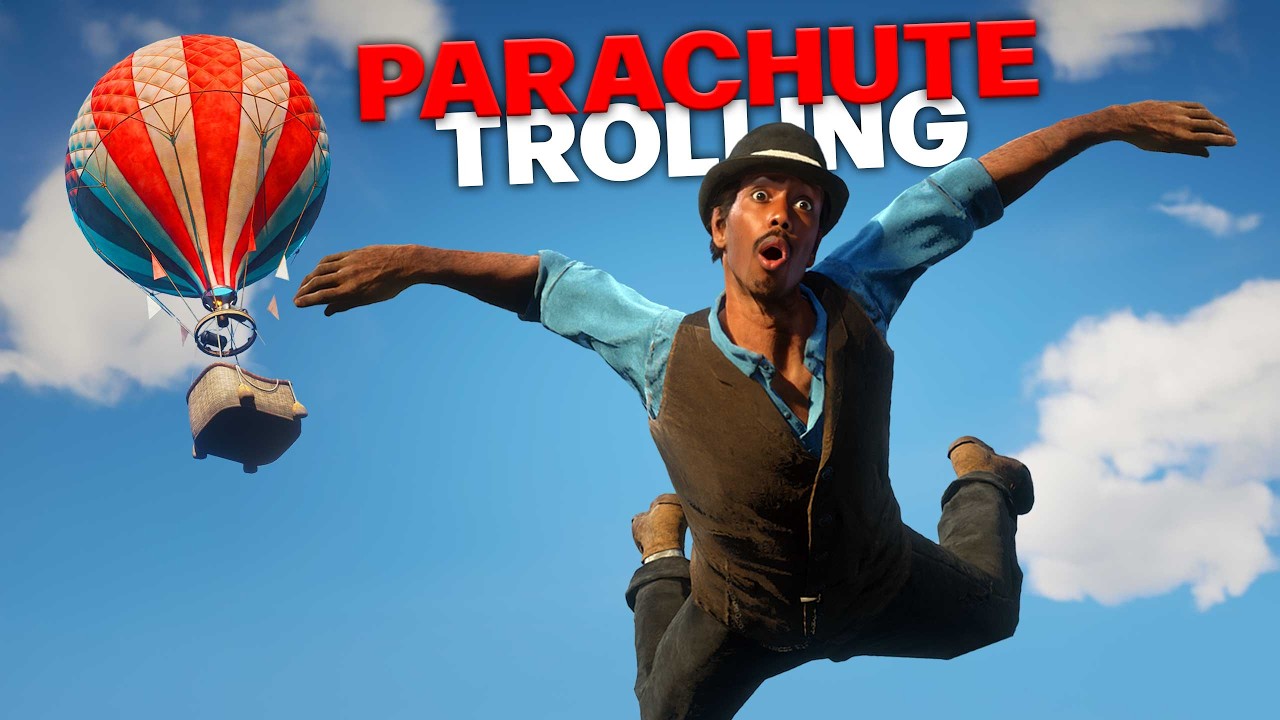 GIVING PLAYERS FAKE PARACHUTES! | Red Dead RP - YouTube