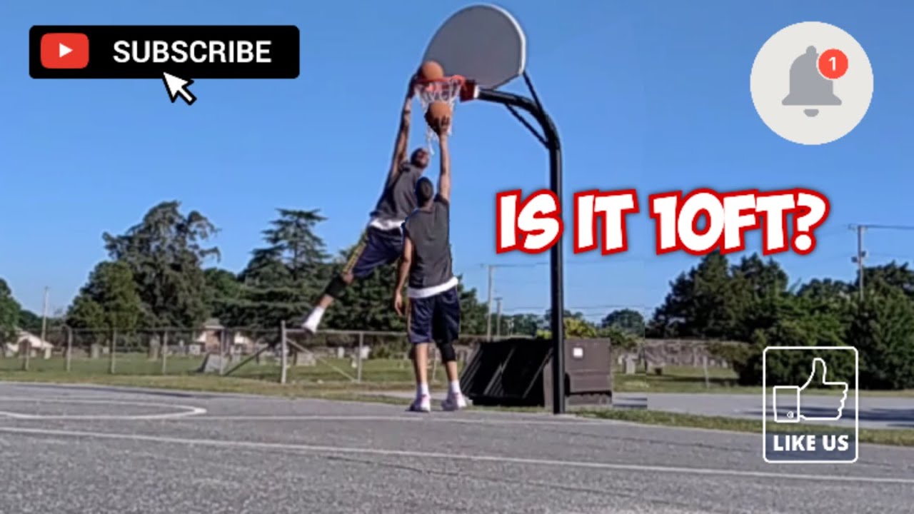 Is this a official 10 foot rim? - YouTube