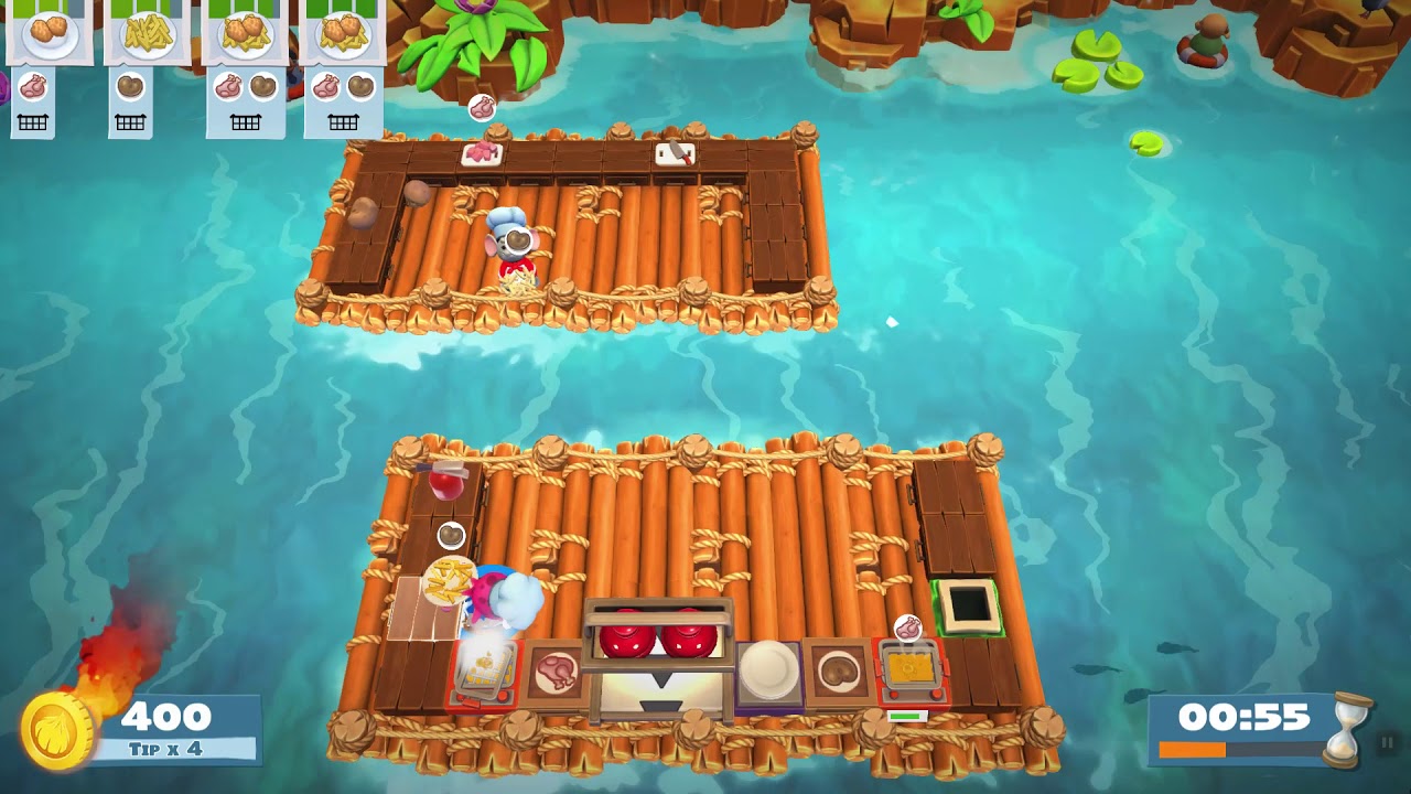 Overcooked 2 Level 2-1 4 Stars - YouTube