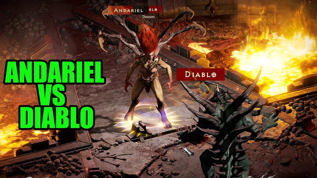 Andariel vs Diablo – Epic Diablo 2 Resurrected Boss Battle - YouTube