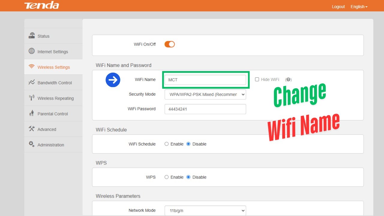 Wifi Name Change Karne Ka Tarika | Tenda Wifi Ka Name Kaise Change Kare ...