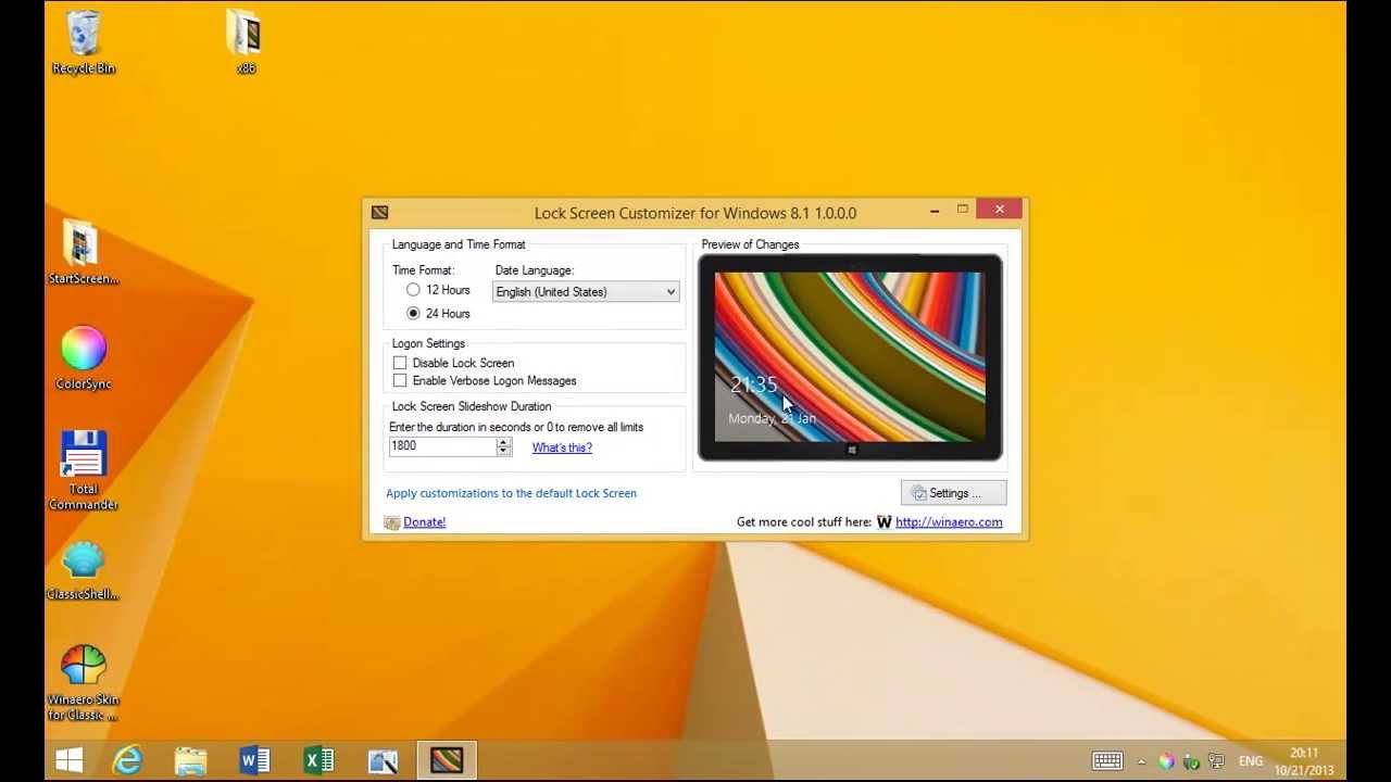 Lock Screen Customizer for Windows 8.1 - YouTube