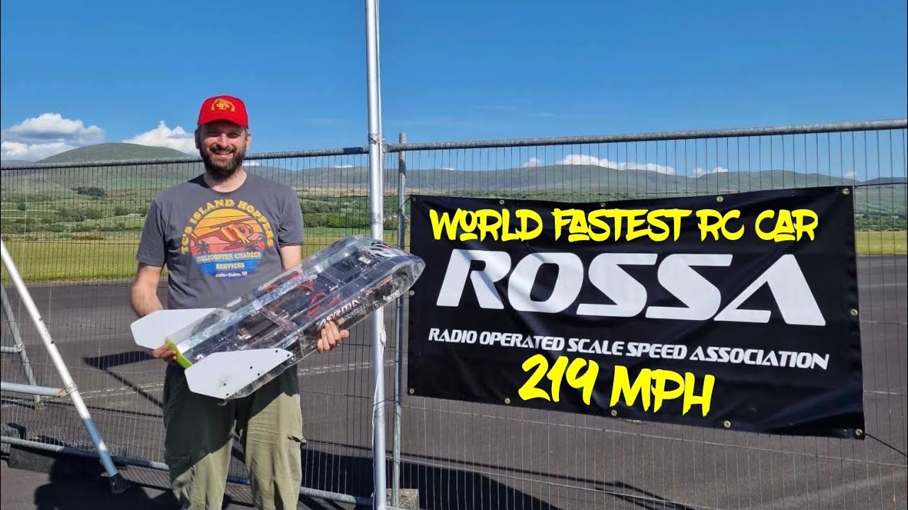 World Fastest RC Car @ ROSSA 216MPH (Traps) 219 MPH (GPS) Full Video ...