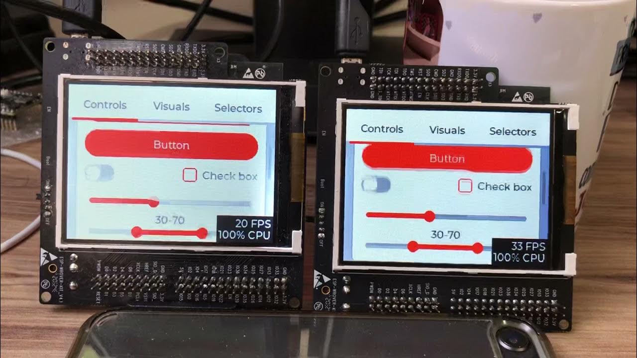 ESP32 running LVGL on Apache NuttX with SMP - YouTube