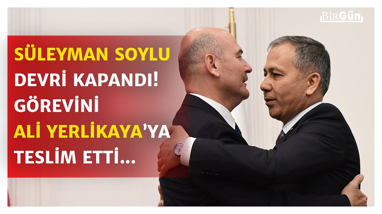 Süleyman Soylu dönemi böyle kapandı: Devir teslimde dikkat çeken anlar ...