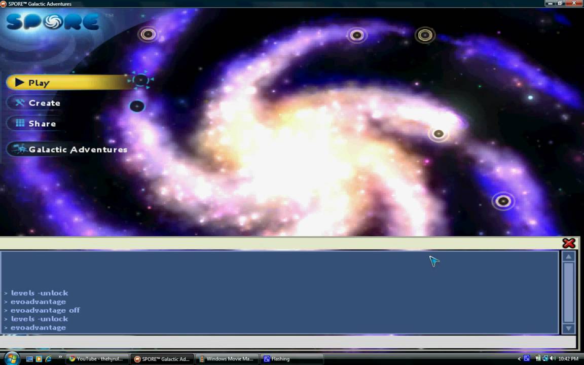Spore Tutorials 2: How to unlock all stages in spore(cheat code) - YouTube