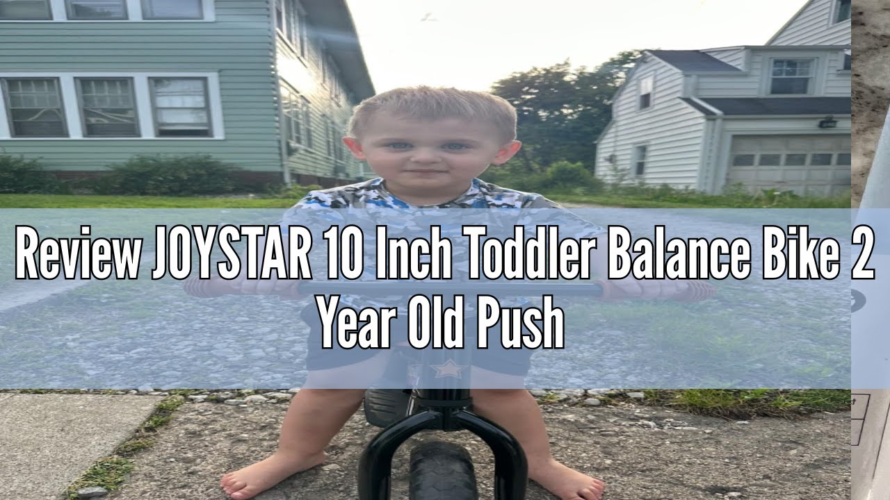 Review JOYSTAR 10 Inch Toddler Balance Bike 2 Year Old Push Bicycle ...