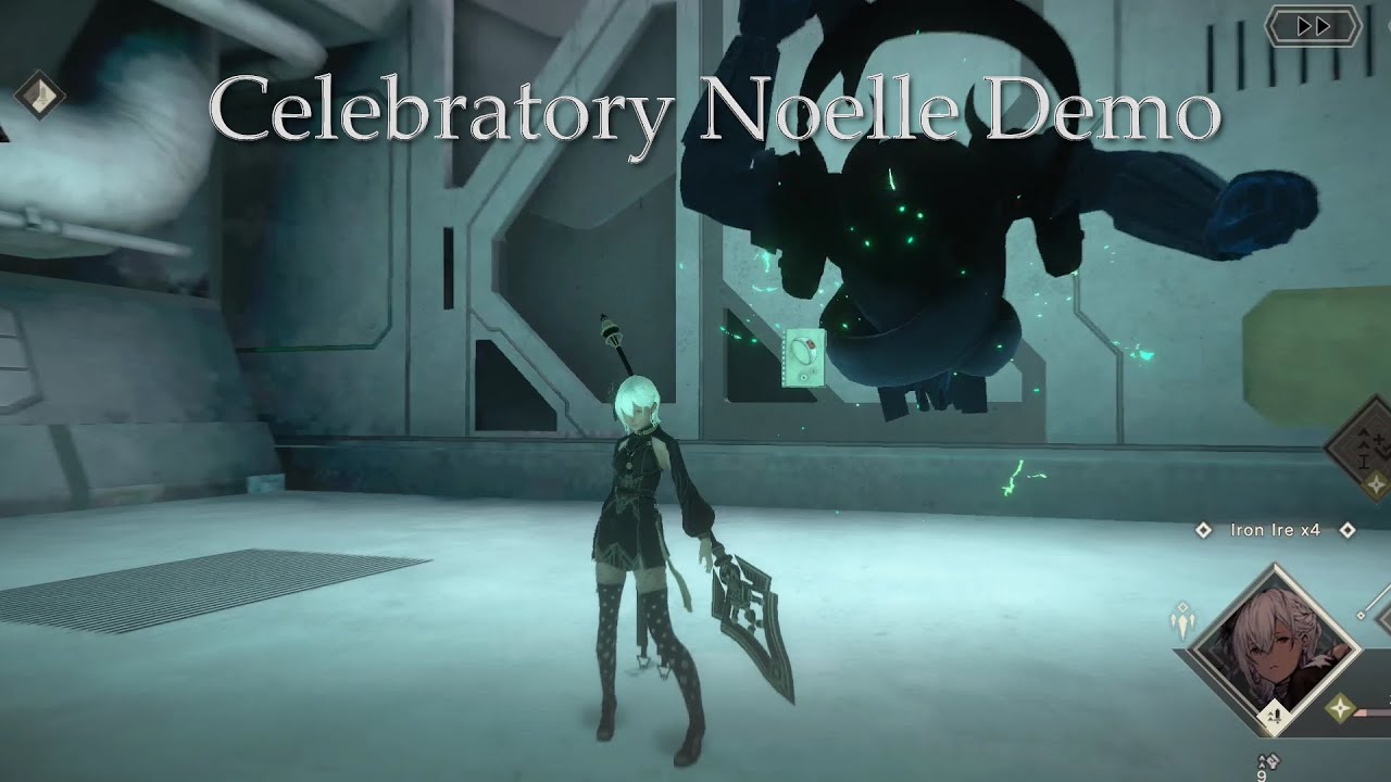 Nier Reincarnation: Celebratory Noelle Demonstration - YouTube