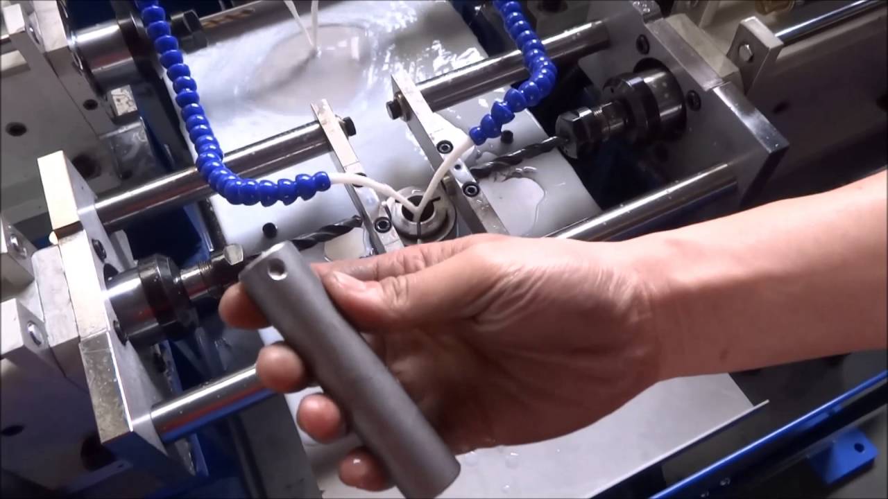 4 Station Custom Made Drilling Machine - YouTube