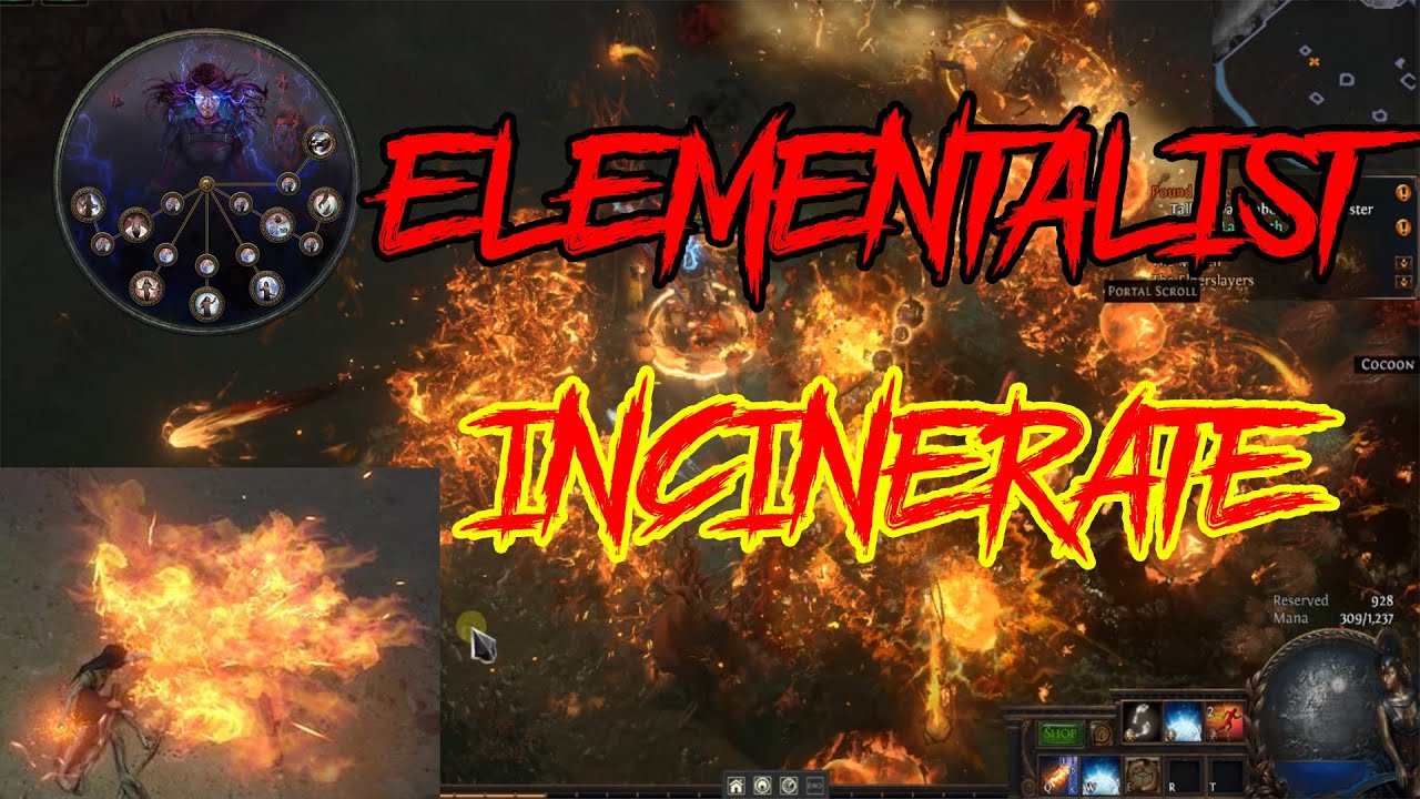POE 3.14 Elementalist | Incinerate | CWDT SIRE OF SHARDS - YouTube