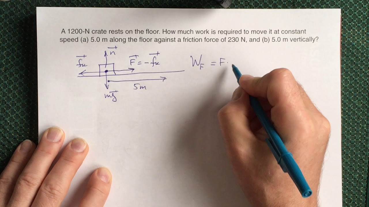 How to Calculate Work (Example 1) - YouTube