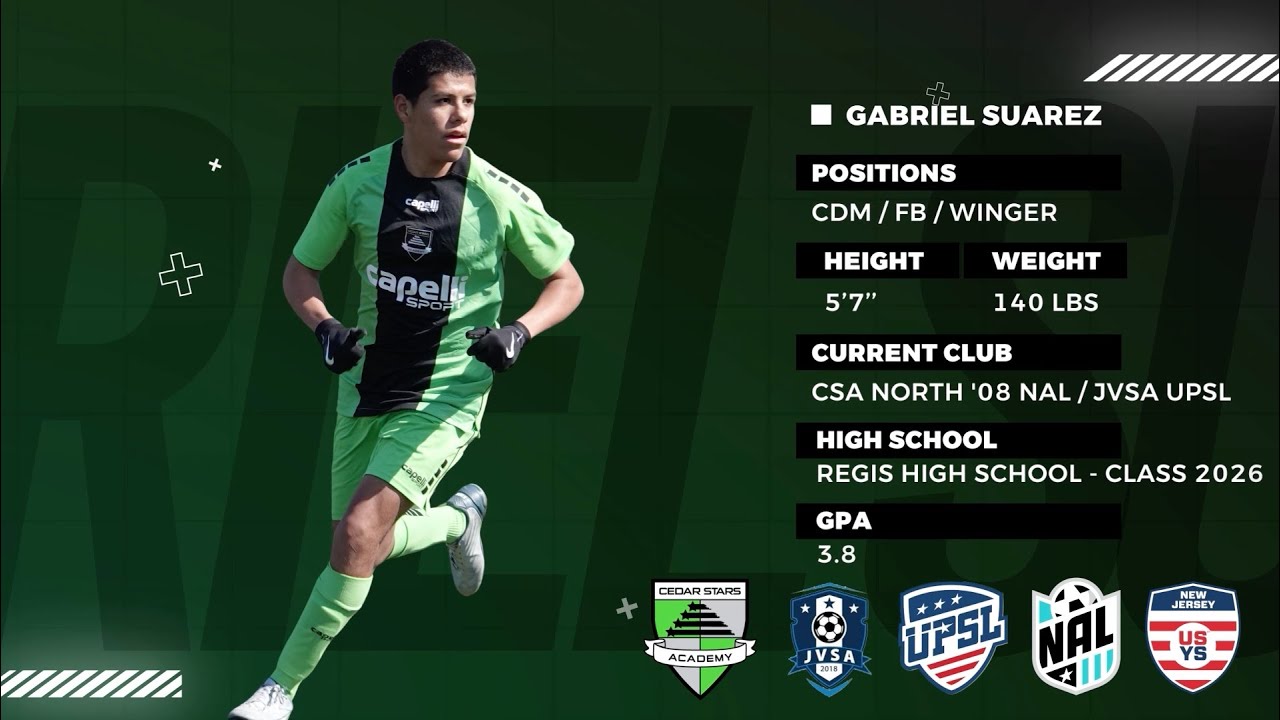 Gabriel Suarez | Spring 2025 | MLS NEXT Tier 1 | Class of 2026 | Regis ...