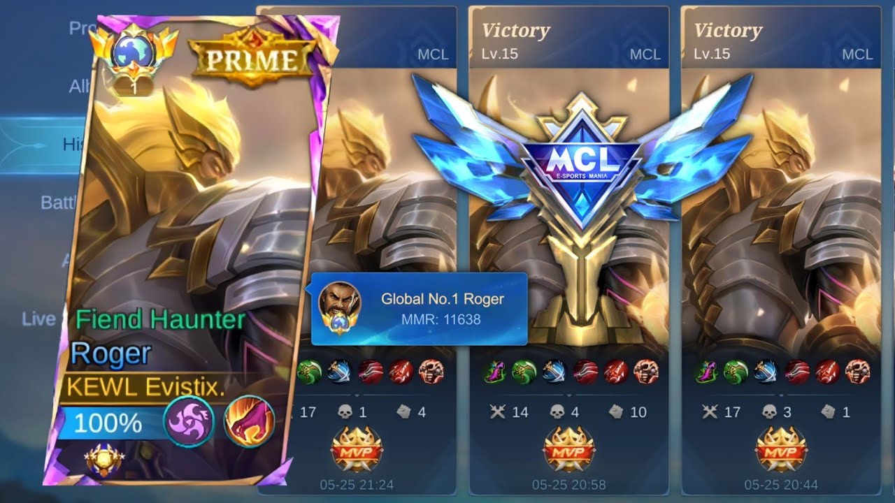 NEW ROGER BEST BUILD AND EMBLEM THIS 2024!! FULL MCL GAMEPLAY UNTIL ...