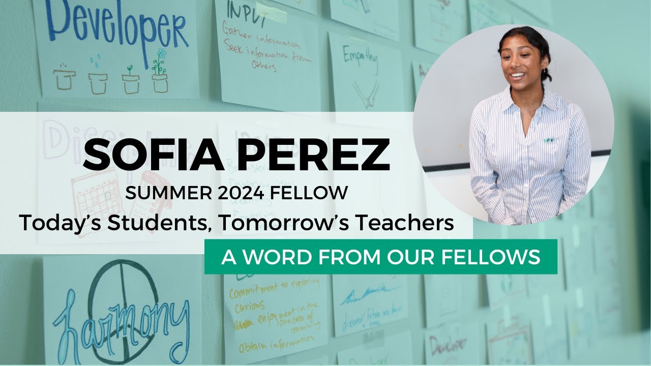Sofia Perez with Today's Students Tomorrow's Teachers - YouTube