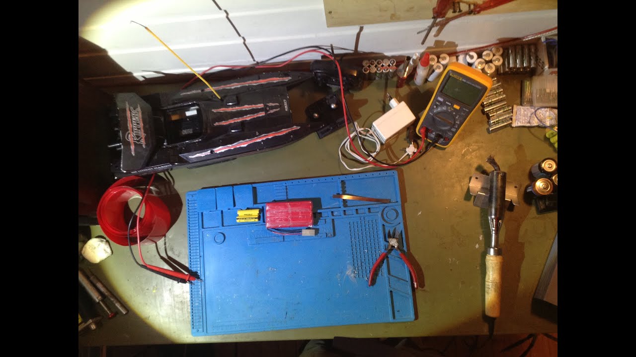 How to make 12V NiCd Battery for Nikko Ripper RC boat Part1 of 2 - YouTube