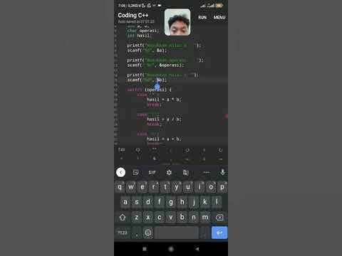 Tugas informatika || menjelaskan membuat kalkulator sederhana dengan switch case - YouTube