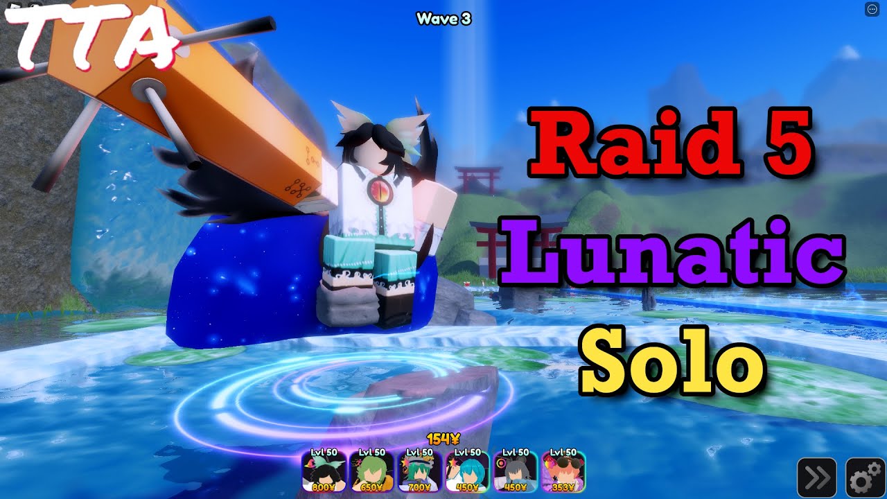 Roblox: Touhou Tower Assault | TTA - Raid 5 Lunatic Solo - YouTube