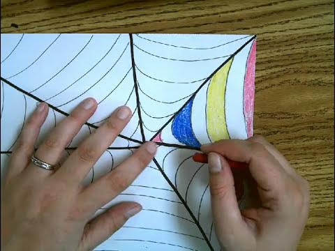 Mondrian Inspired Spider Web - YouTube