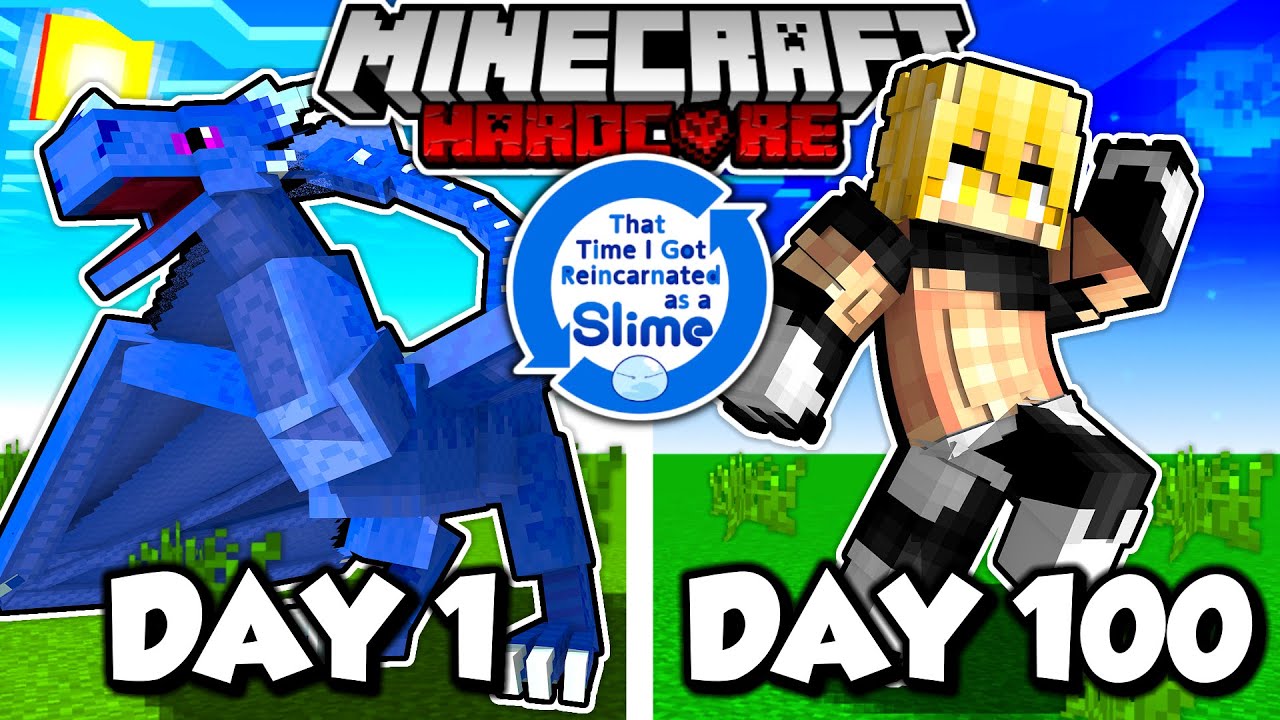 I Survived 100 DAYS as VELDORA in Tensura Minecraft! - YouTube
