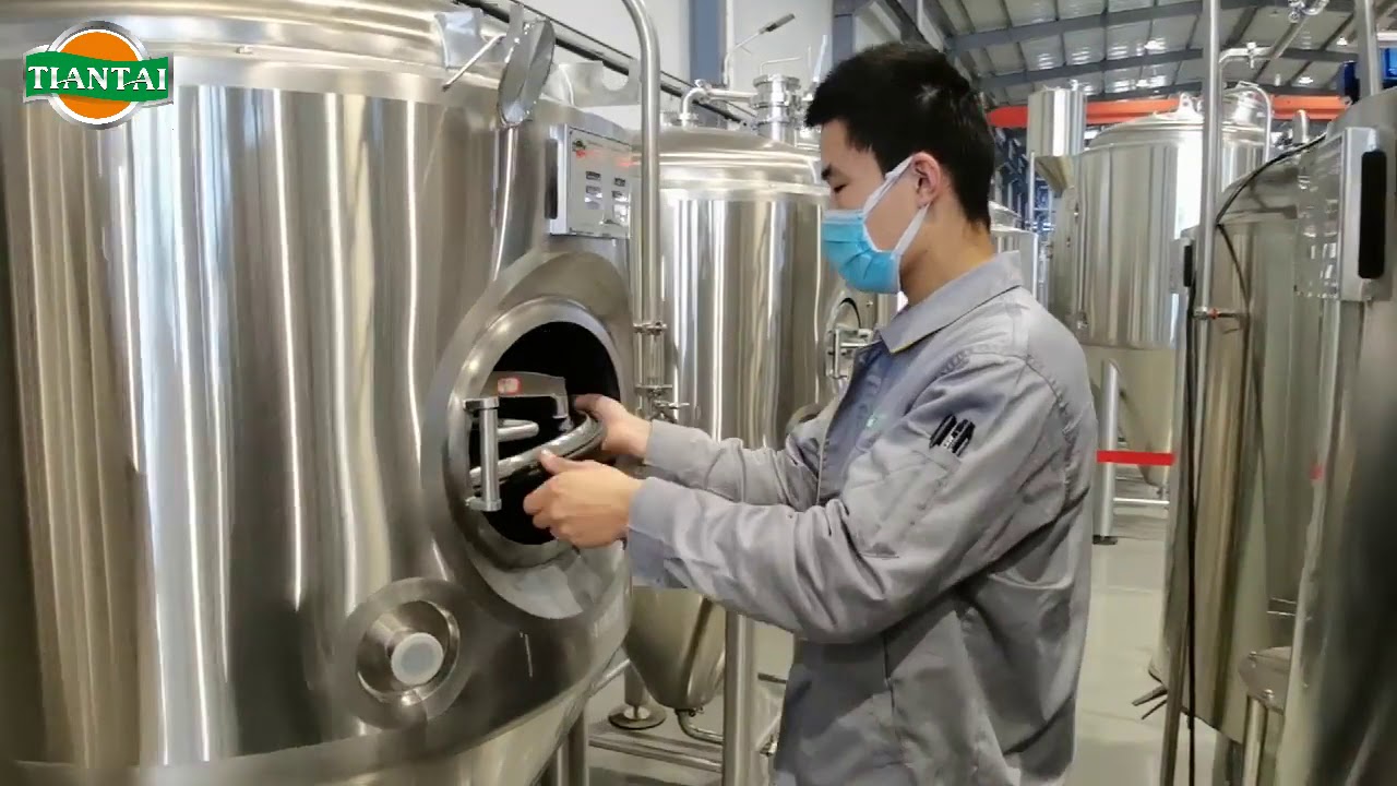 How to open and close side manway of fermenter? - YouTube