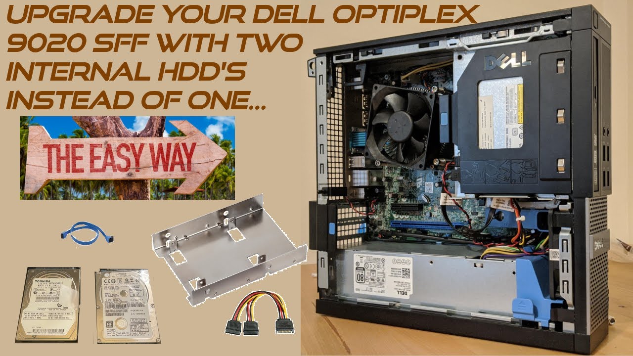 Single to Dual hard drive conversion - Dell Optiplex 9020 SFF - YouTube