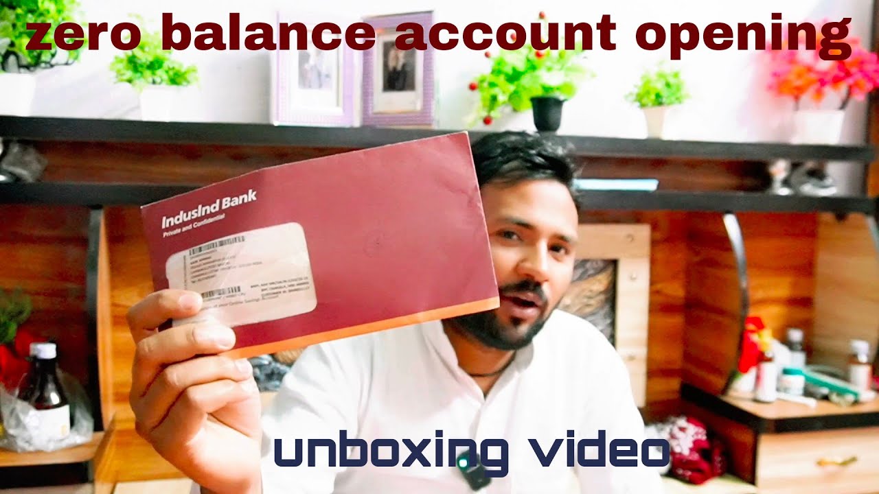 IndusInd Bank ATM unboxing|IndusInd Bank zero account opening|zero ...