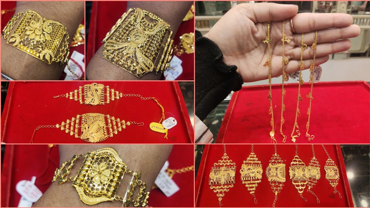 Light Weight Gold Bracelet And Mantasha Design With Price || Latest ...