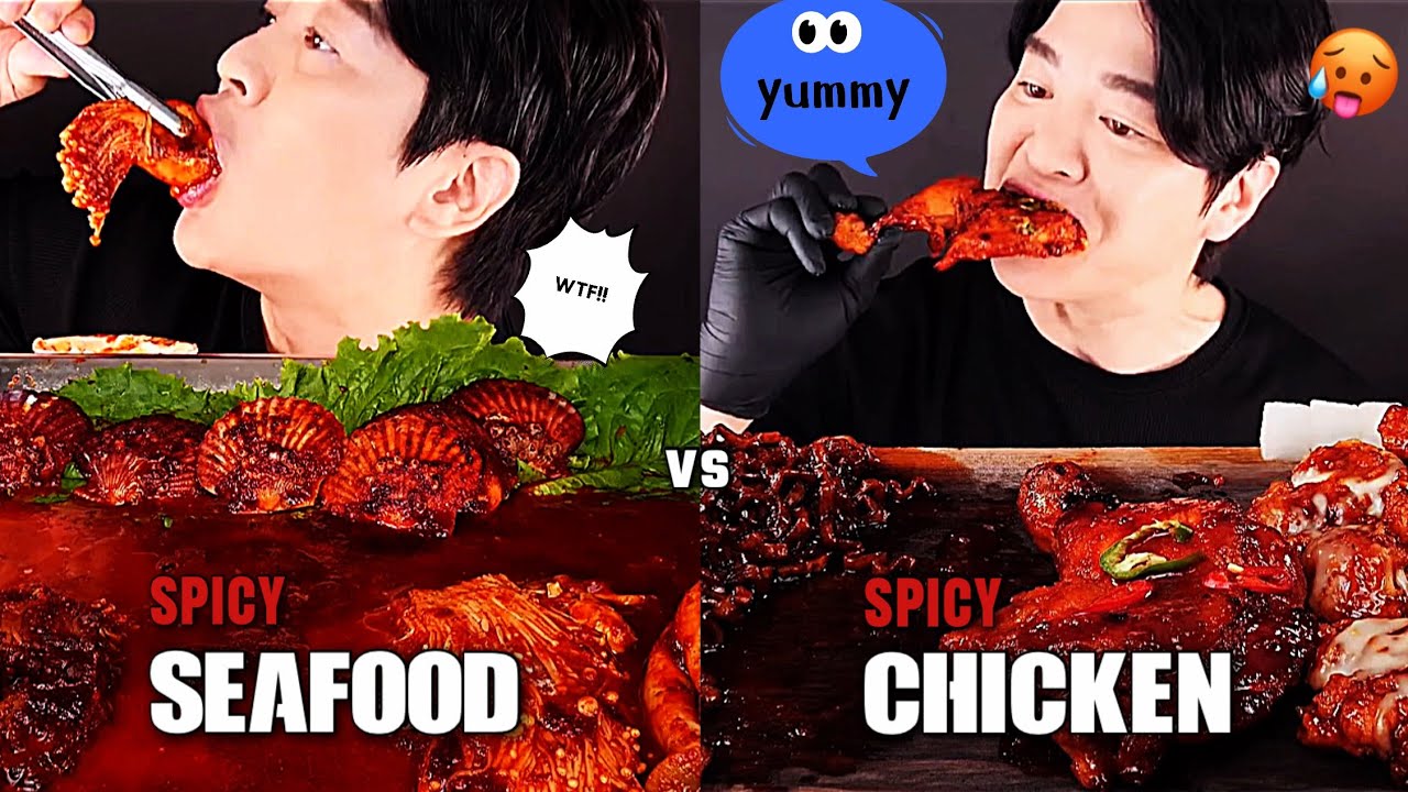2X Spicy Seafood Boil vs Spicy Chicken 🤤🔥 - YouTube