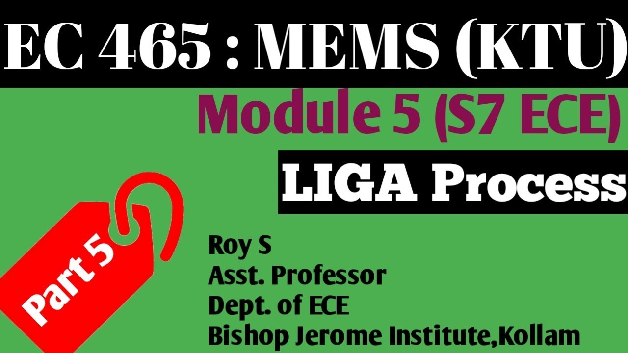 Module 5|Part 5|LIGA Process|S7 ECE|KTU| - YouTube