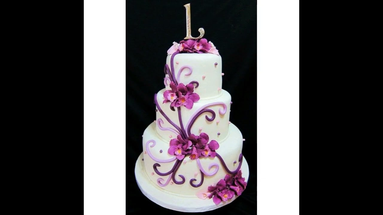 wedding cake design ideas @ cake world - YouTube