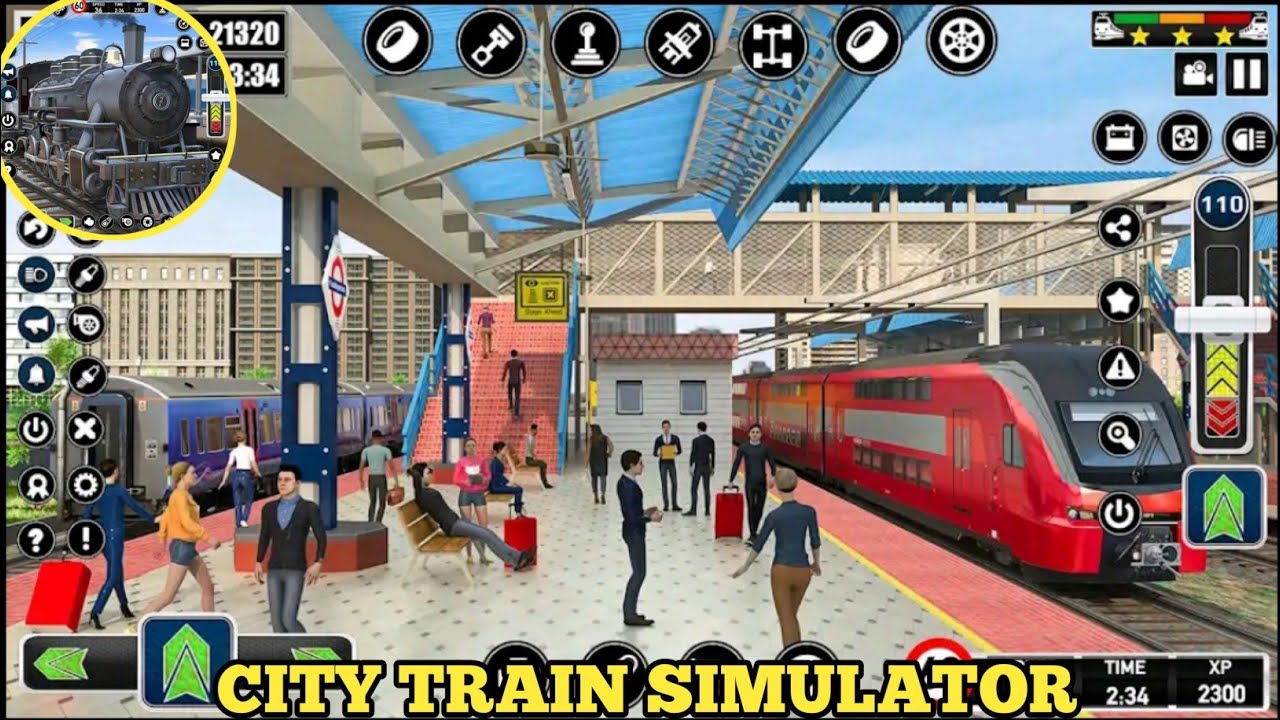LOADING PASSENGERS IN CITY TRAIN SIMULATOR ANDROID GAMEPLAY - YouTube