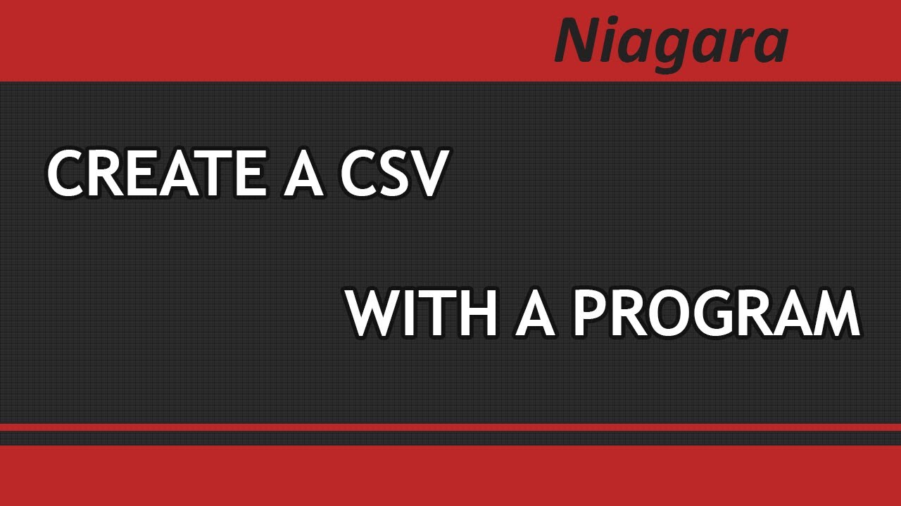 Niagara Program Object - Lesson 9 - YouTube