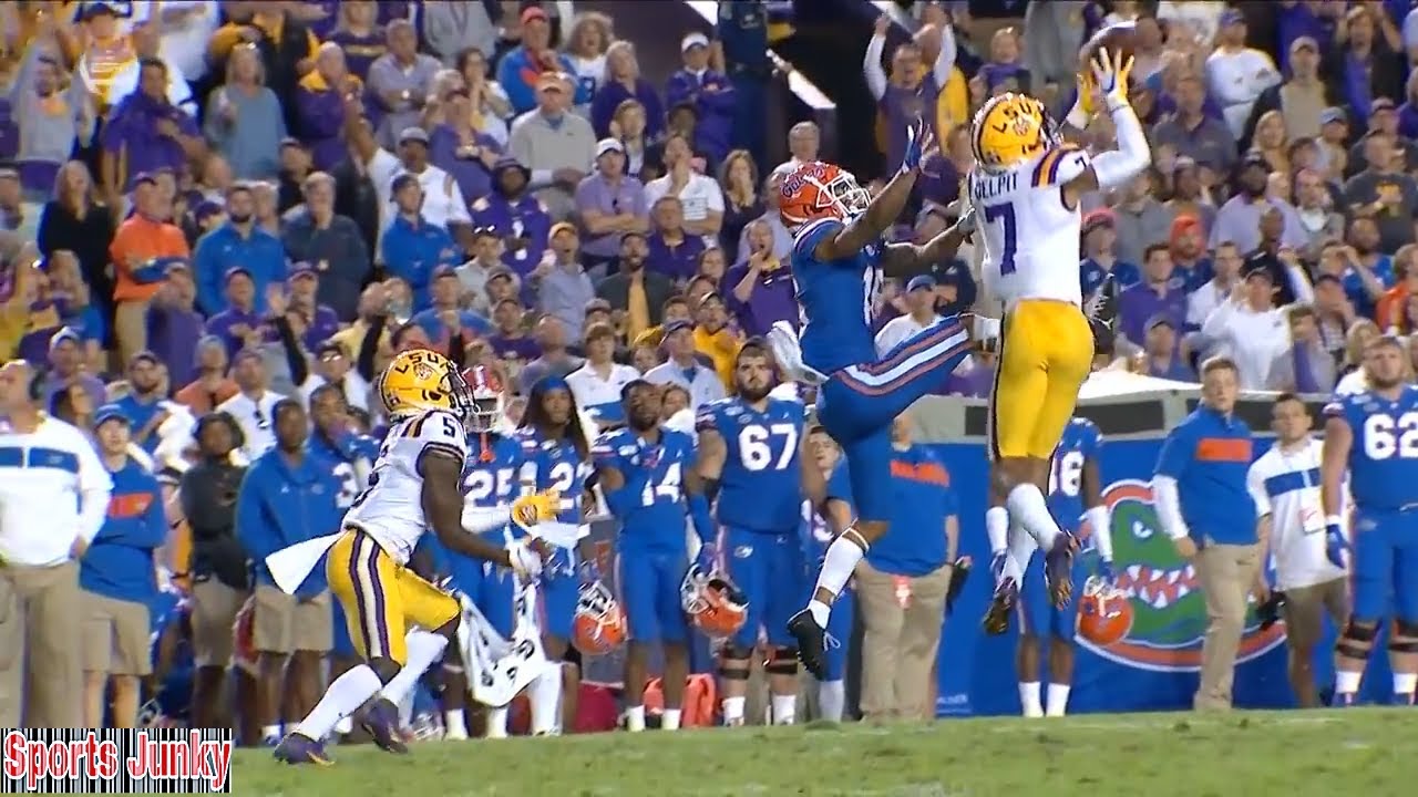 LSU Safety Grant Delpit vs. Florida (Week 7) - YouTube