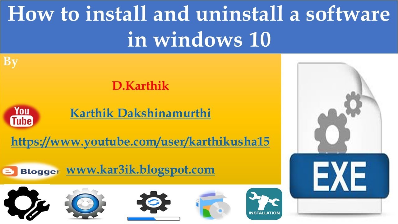 How To Install And Uninstall A Software In Windows 10 YouTube how-to-install-and-uninstall-a-software-in-windows-10-youtube