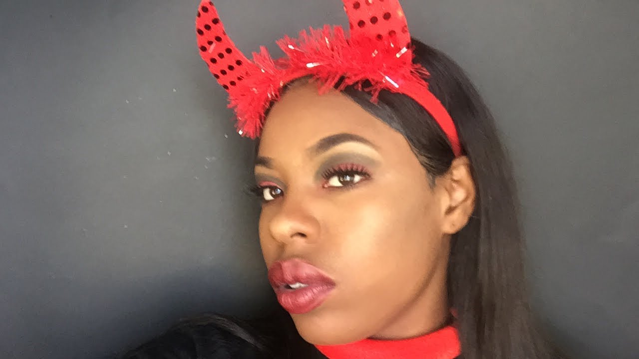 Sexy devil Last minute Halloween look 👻😻 - YouTube