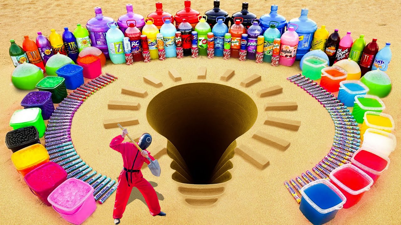 How to Make Toothpaste Eruption from Light Bulb Pit with Balloons Fanta ...