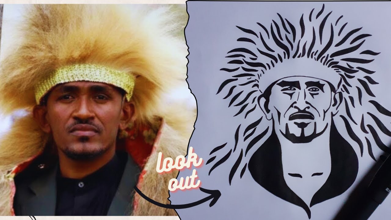 Hachalu Hundessa_Ethiopia Music by Pen Art_ሀጫሉ ሁንዴሳ #drawing #art - YouTube