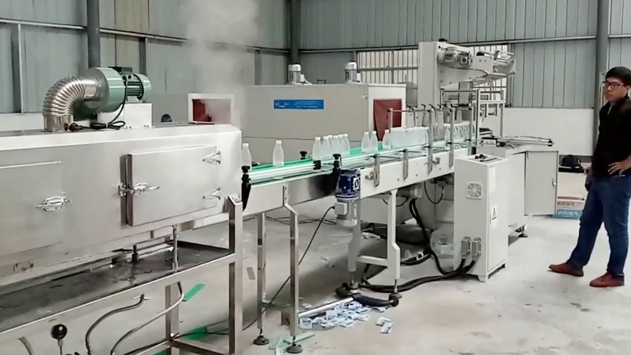 how to install mandrel of bottles sleeve labeling machine demo for USA ...