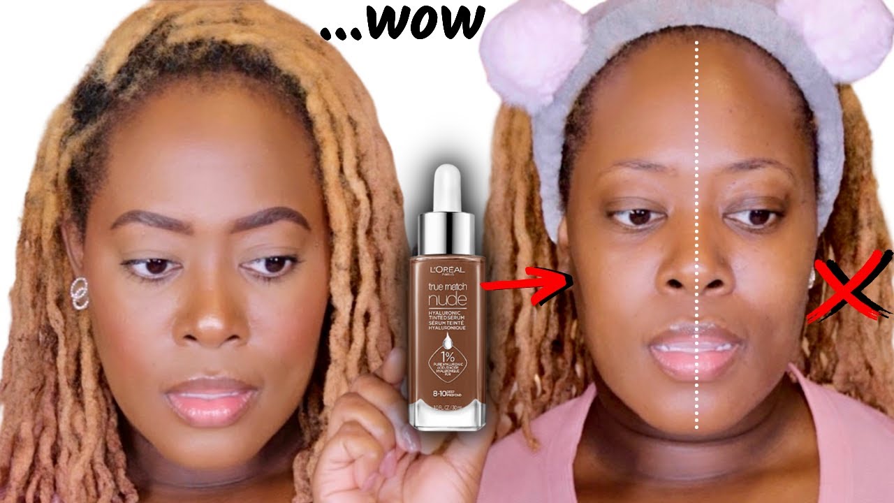 NEW LOREAL SERUM FOUNDATION | DARK SKIN | DEMO + FIRST IMPRESSION ...