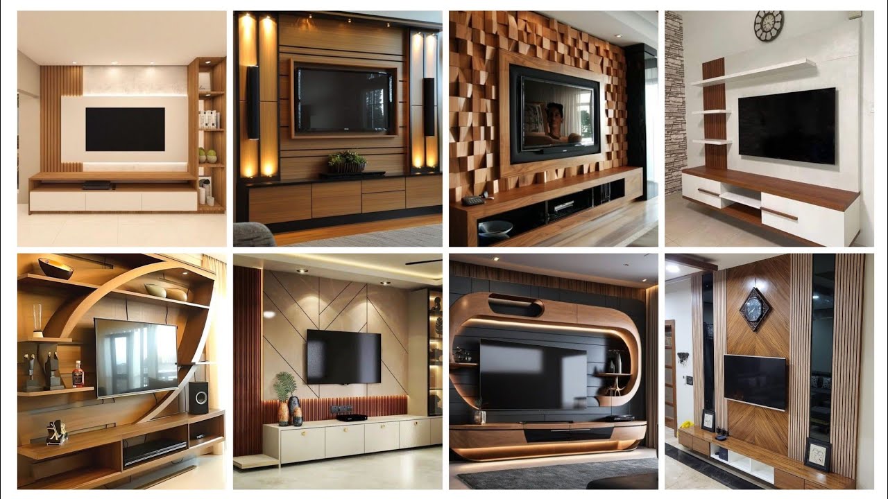 Luxurious modern LCD screen panel ideas #livingroomdecor - YouTube