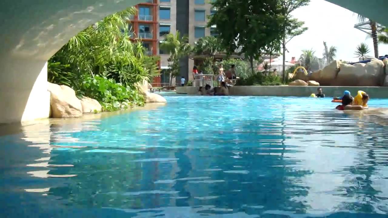 Man Made Beach Pool at Hard Rock Hotel Singapore - YouTube
