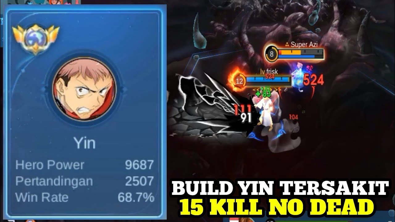 YIN BEST BUILD 2025 | YIN TOP 1 GLOBAL GAMEPLAY MOBILE LEGENDS BANG ...