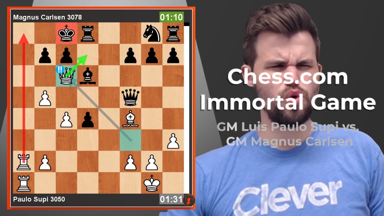 🔴 Brazilian immortal : GM Supi vs Magnus Carlsen - YouTube