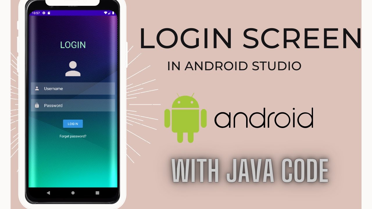 Android Simple Login Screen in android studio - YouTube