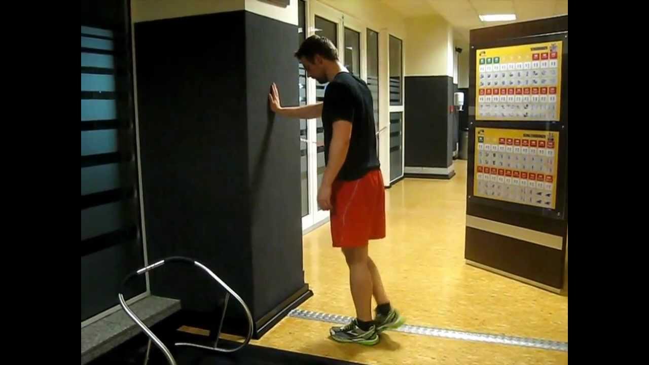 Single Leg Calf Raises off the floor (bent legs) - Step 3 of the Calf ...