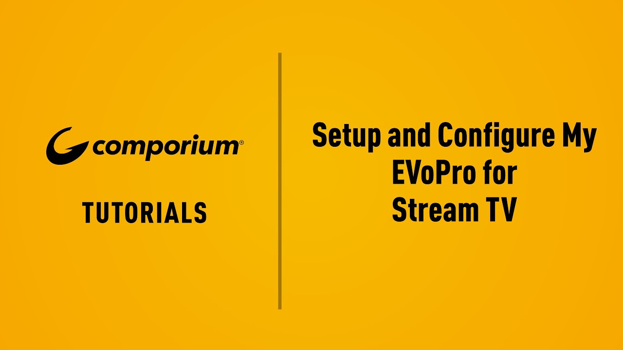 Comporium StreamTV: EVOPro Set Up - YouTube