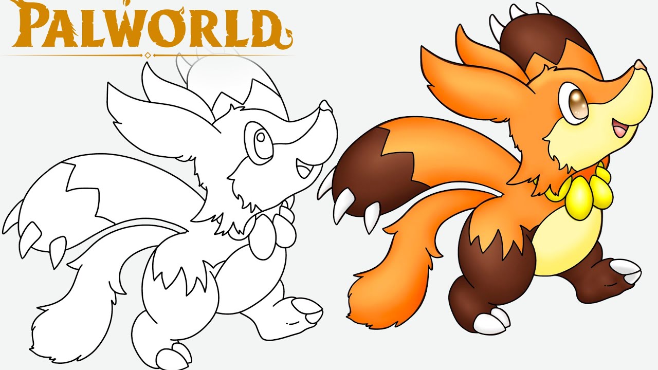 Cómo dibujar FUDDLER de PALWORLD #022 | Palworld Dibujos - YouTube