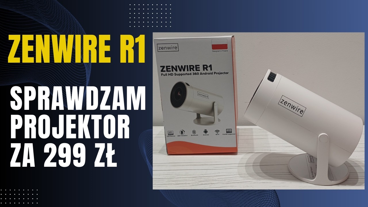 Projektor Zenwire R1 - recenzja mobilnego projektora za 299zł - YouTube